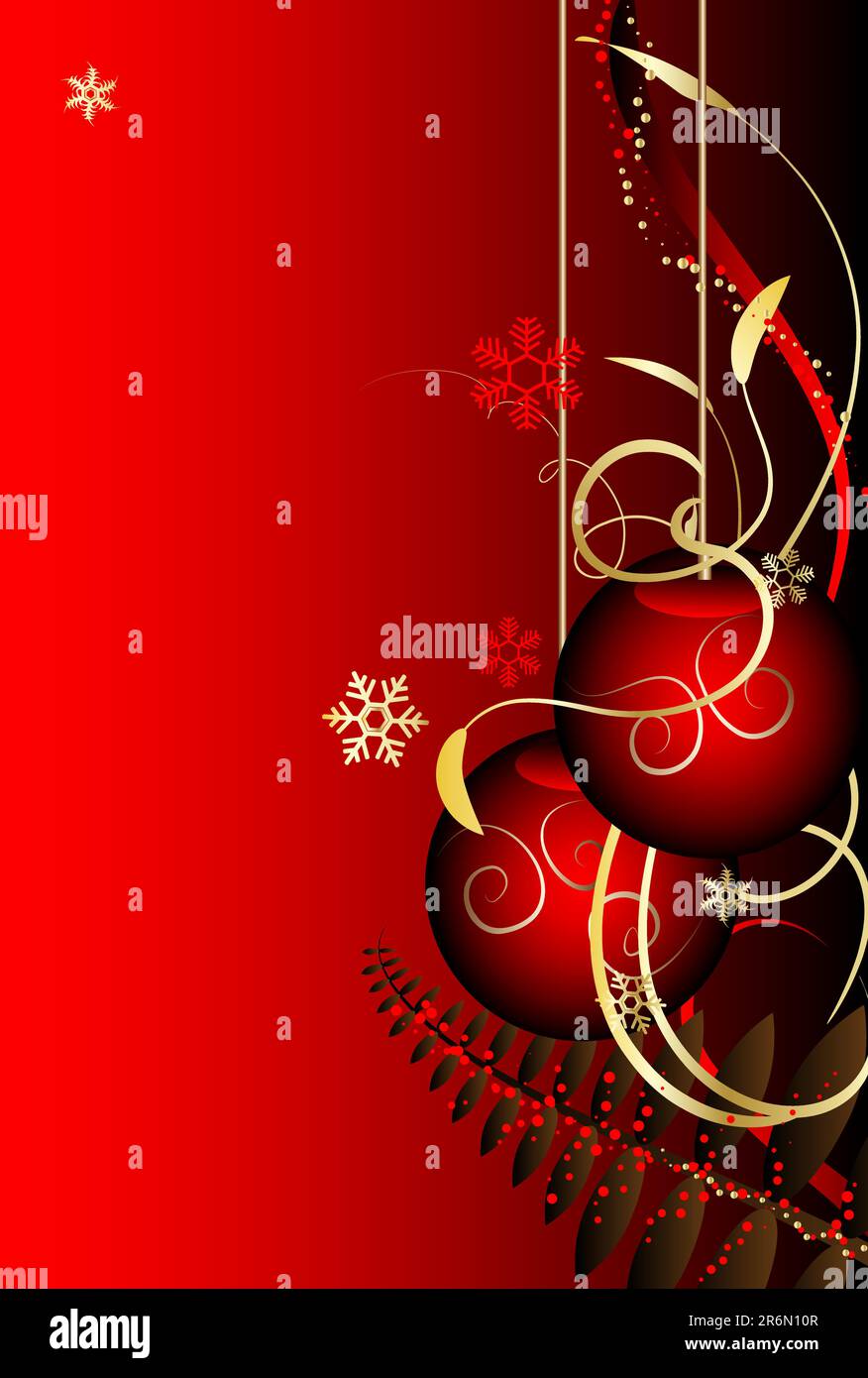 Christmas background with christmas decoration,editable eps with high ...