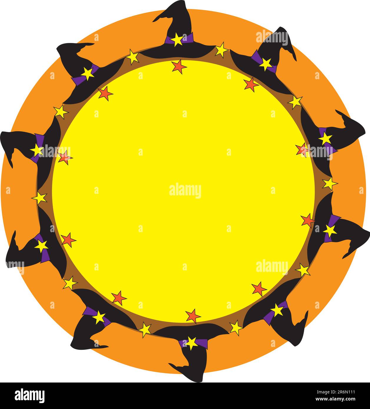 Witch hats halloween pattern Stock Vector Images - Alamy