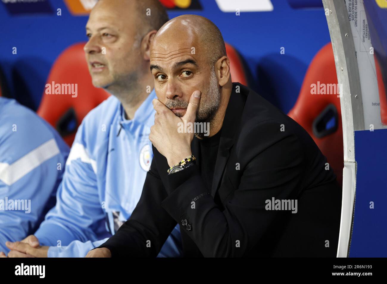 ISTANBUL - Manchester City FC coach Pep Guardiola during the UEFA ...