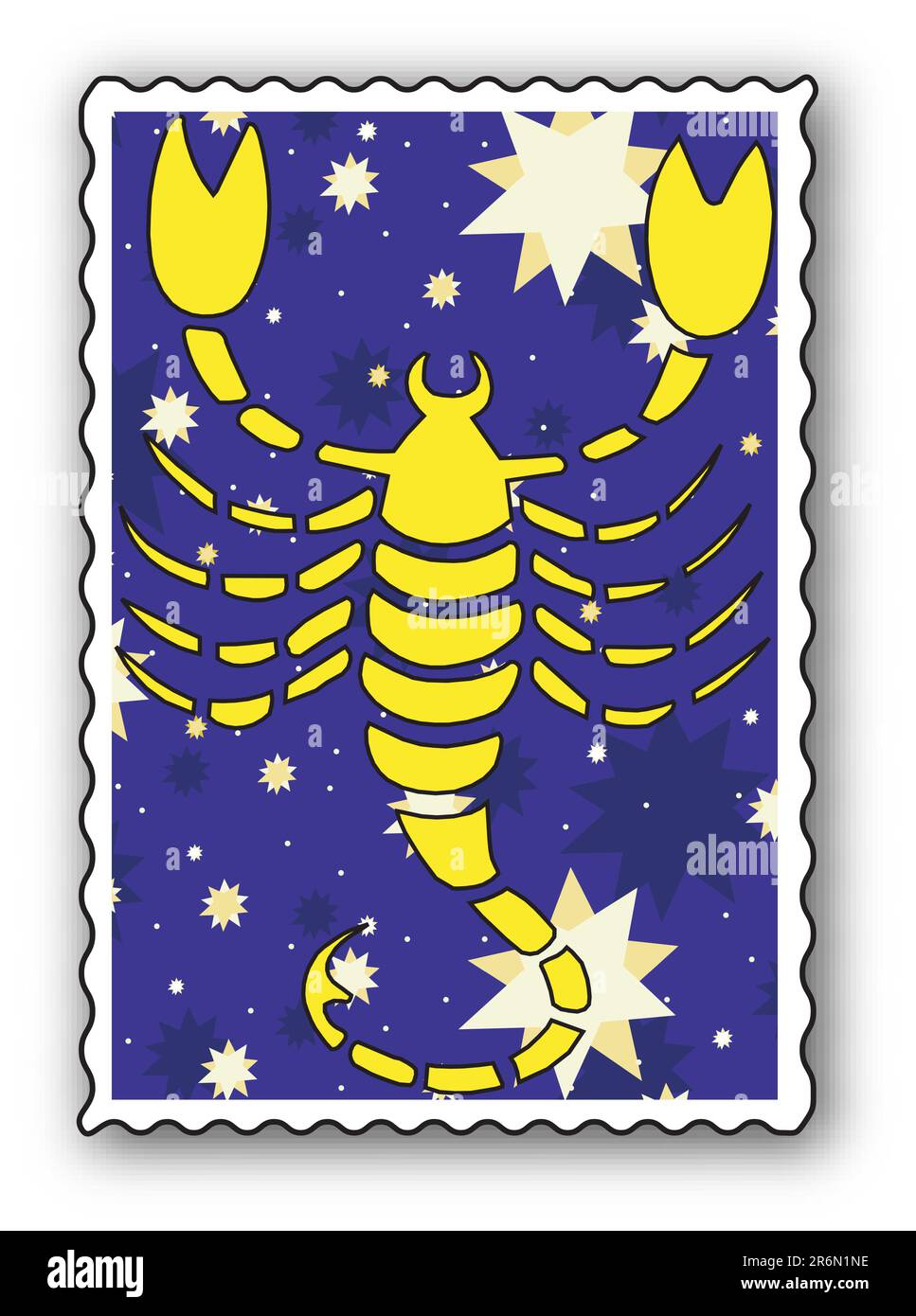 Stamp with Zodiac - Scorpion Stock Vector Image & Art - Alamy