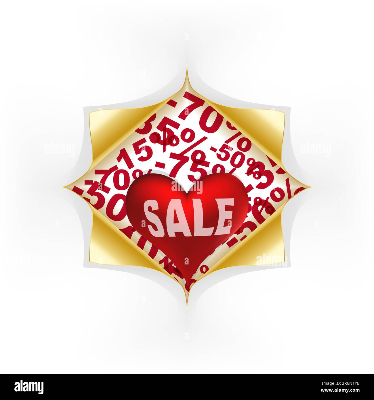 Curled red texture Cut Out Stock Images & Pictures - Alamy