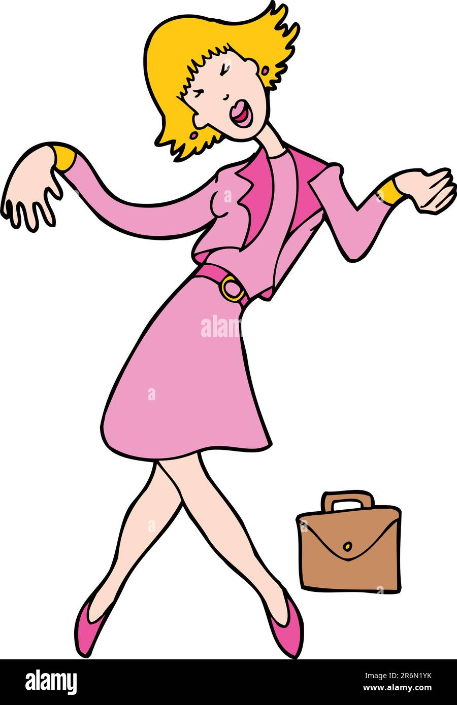 Cartoon image of a wiggly woman Stock Vector Image & Art - Alamy