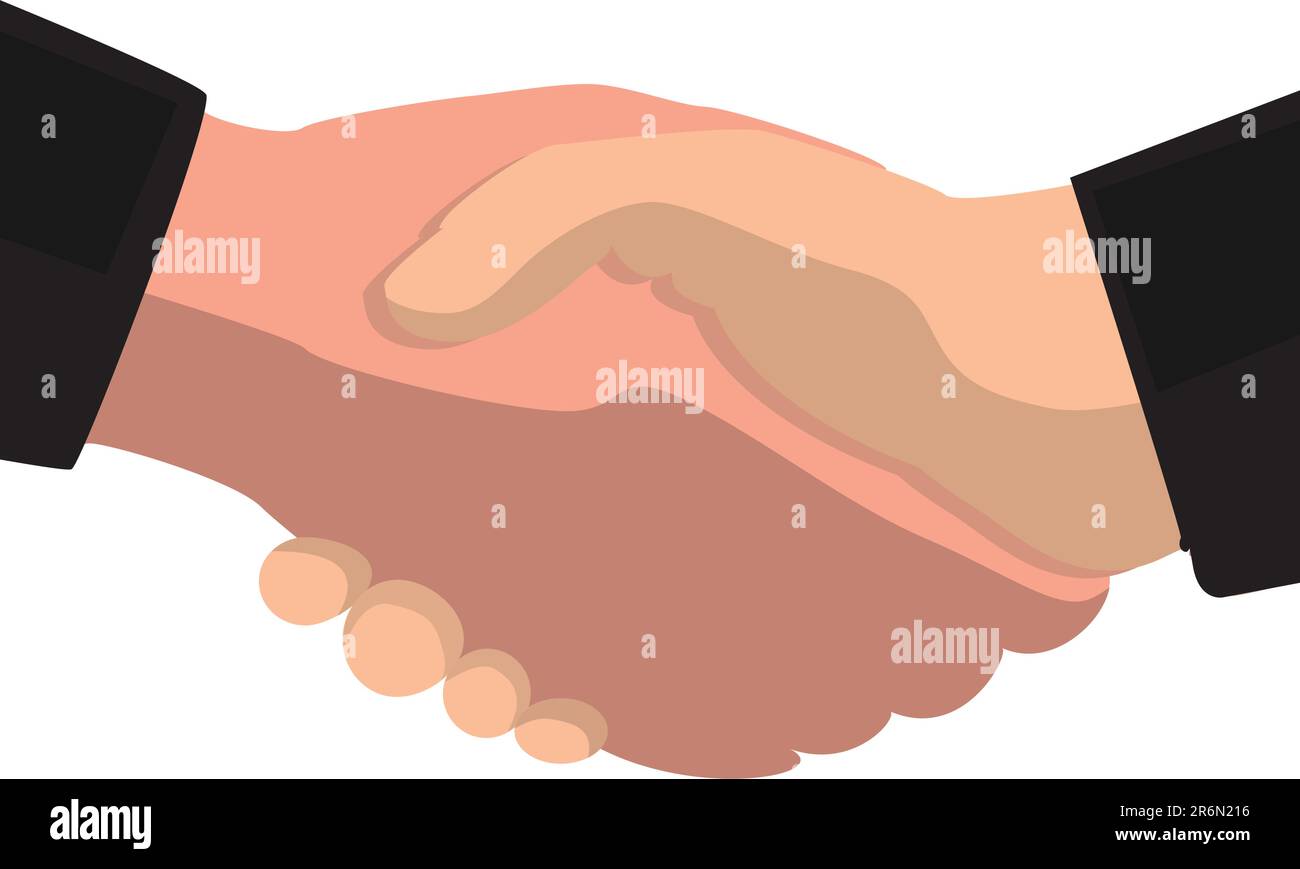 Vector image of a business handshake Stock Vector Image & Art - Alamy