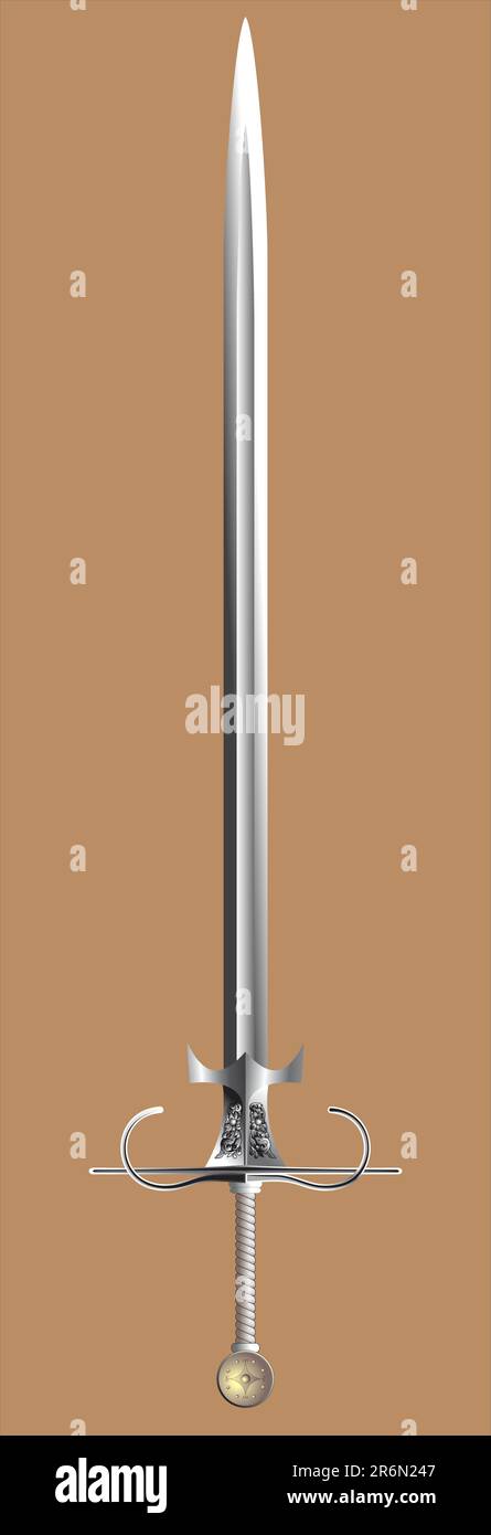 Antique sword - vector Stock Vector Image & Art - Alamy
