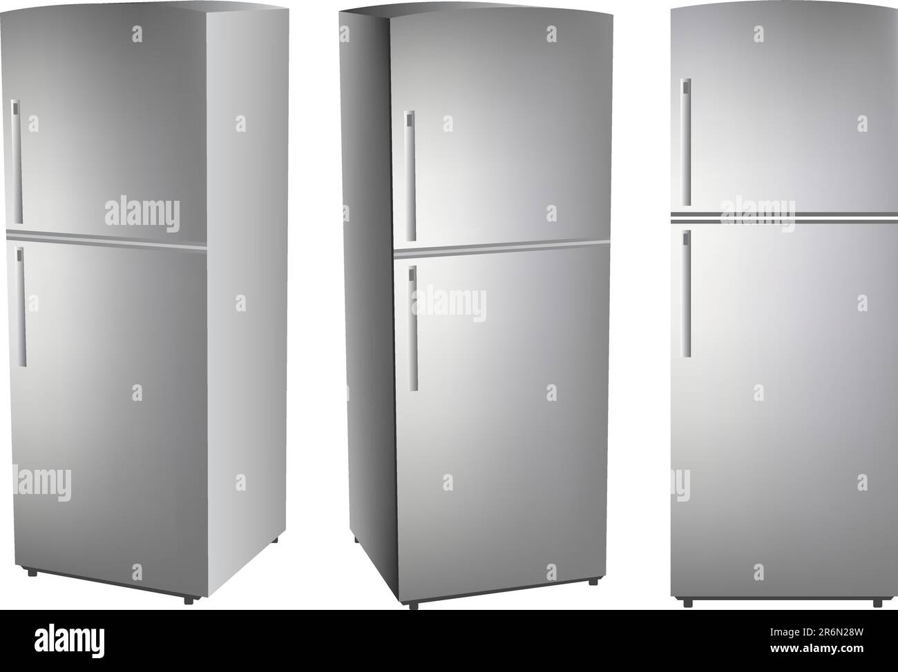 Set of vector refrigerators Stock Vector Image & Art - Alamy