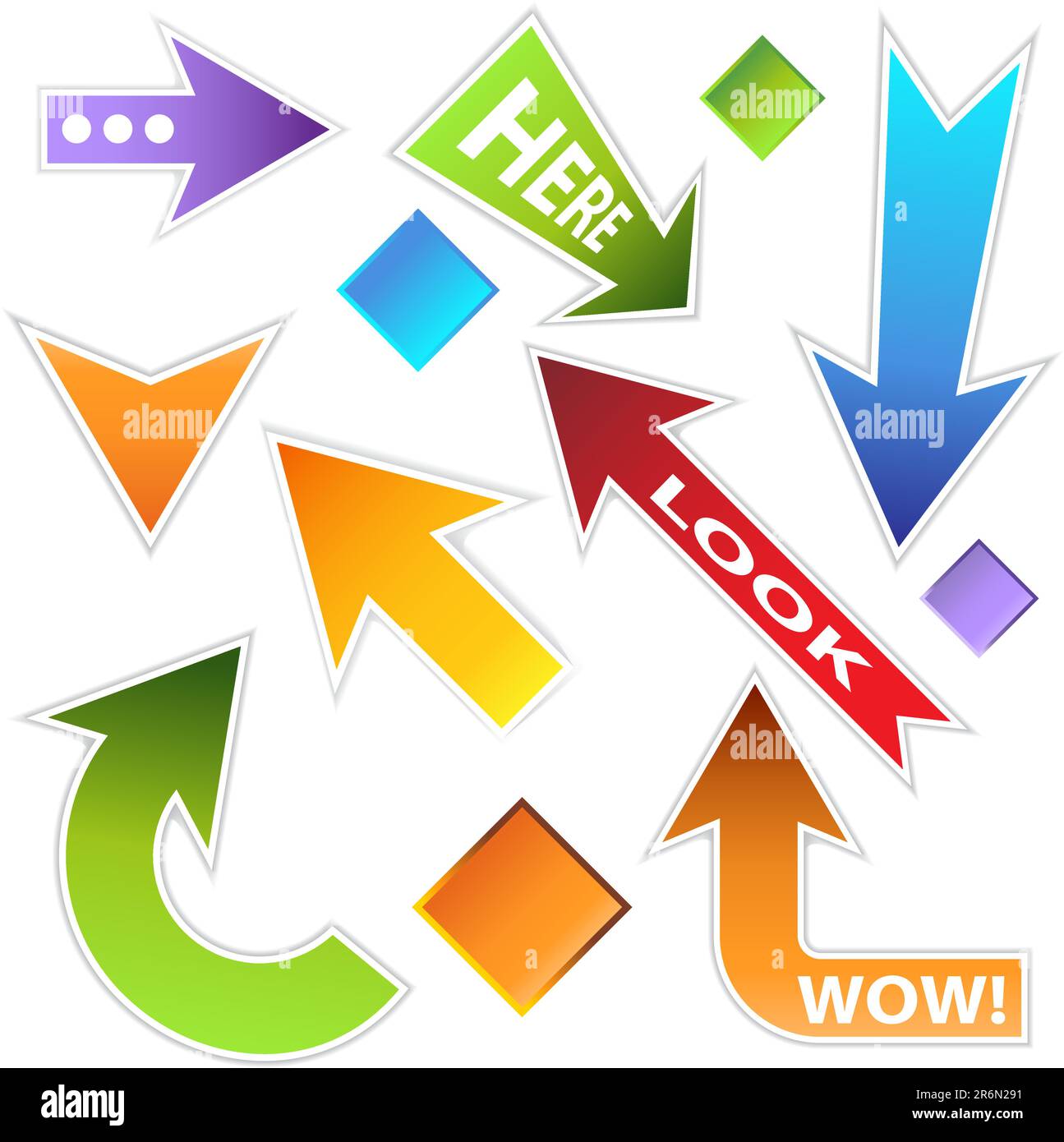An image of a message arrow set Stock Vector Image & Art - Alamy