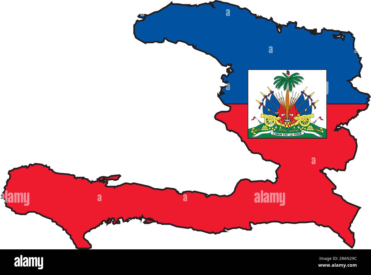 Haiti vector map hi-res stock photography and images - Alamy
