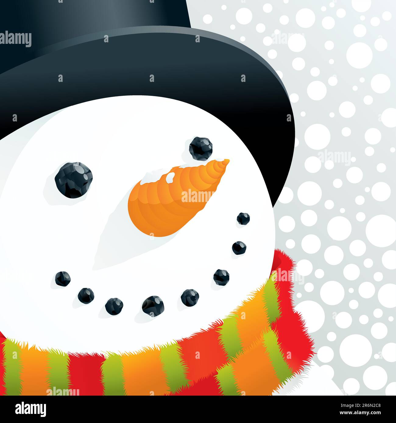 A fully scalable vector illustration of Snowman with snow Stock Vector ...