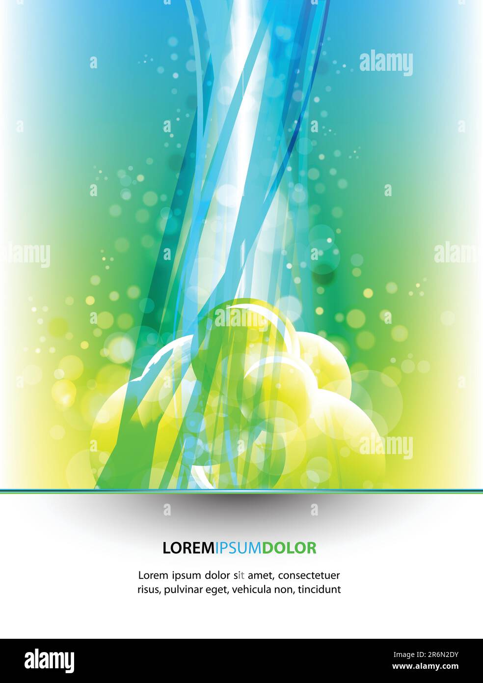 Abstract Vector Background - Transparent Spheres, Lights and Wavy ...