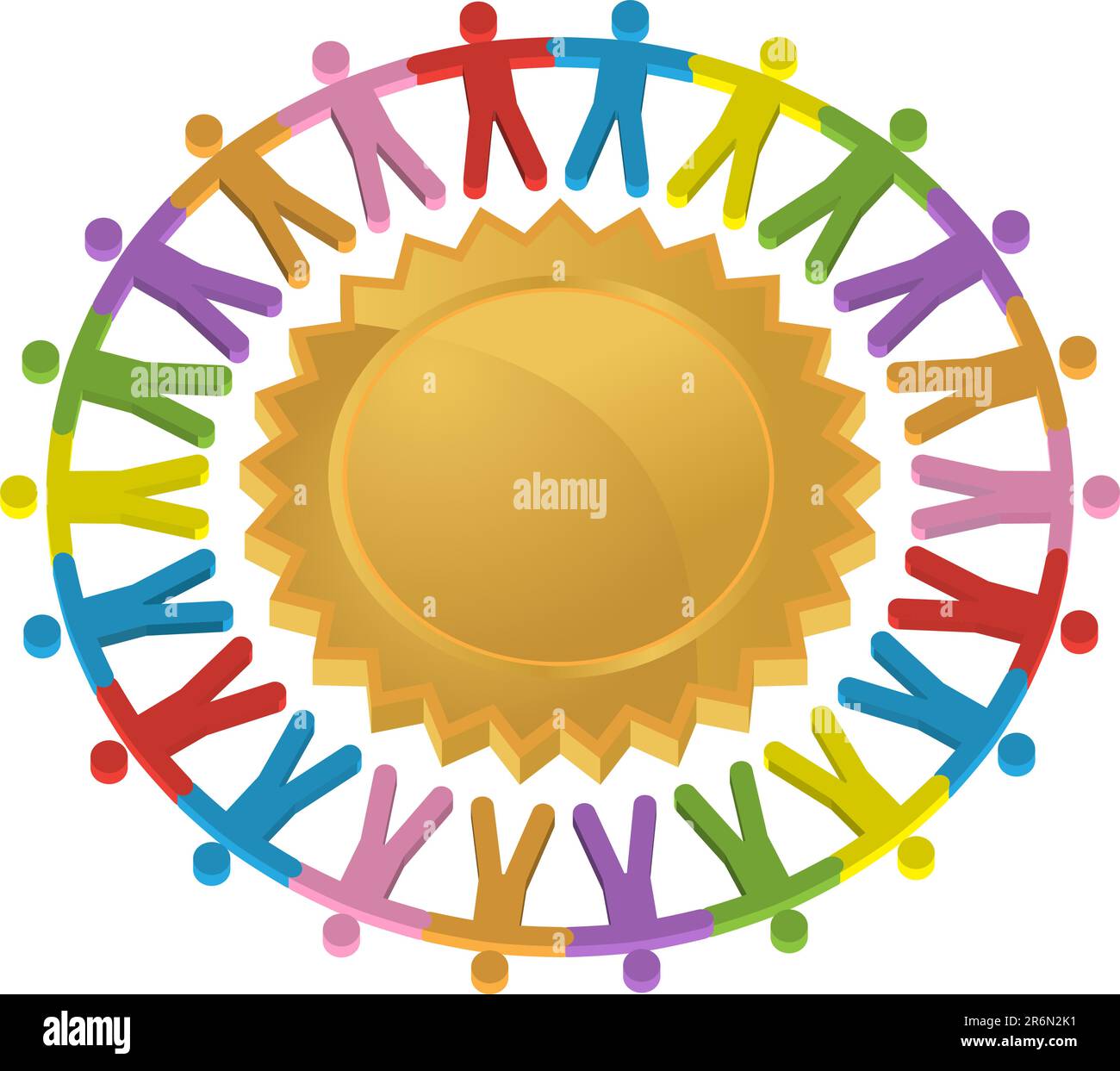 An image with surrounding people representing unity/teamwork Stock ...