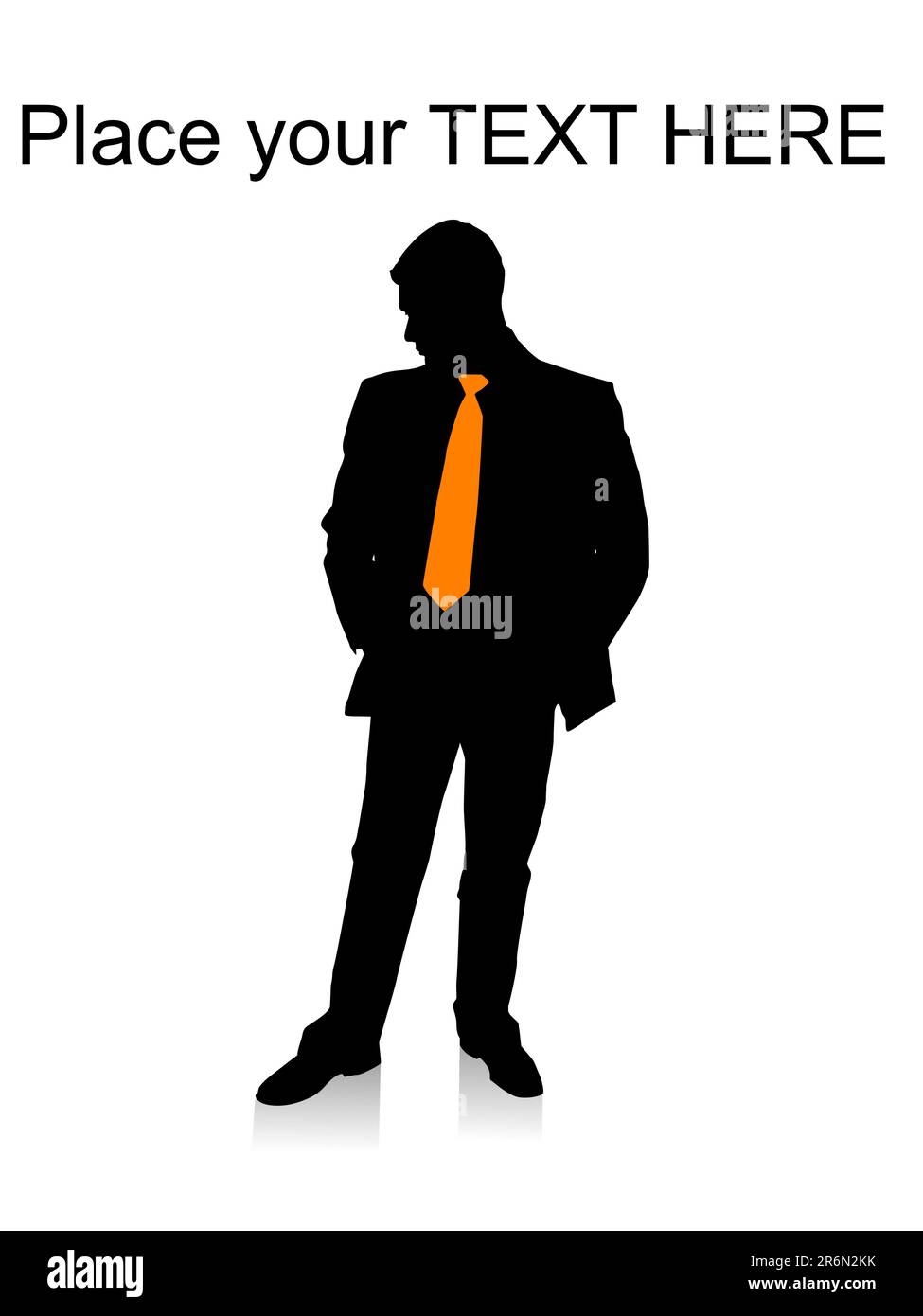 silhouette of handsome professional man wearing suit on an isolated ...
