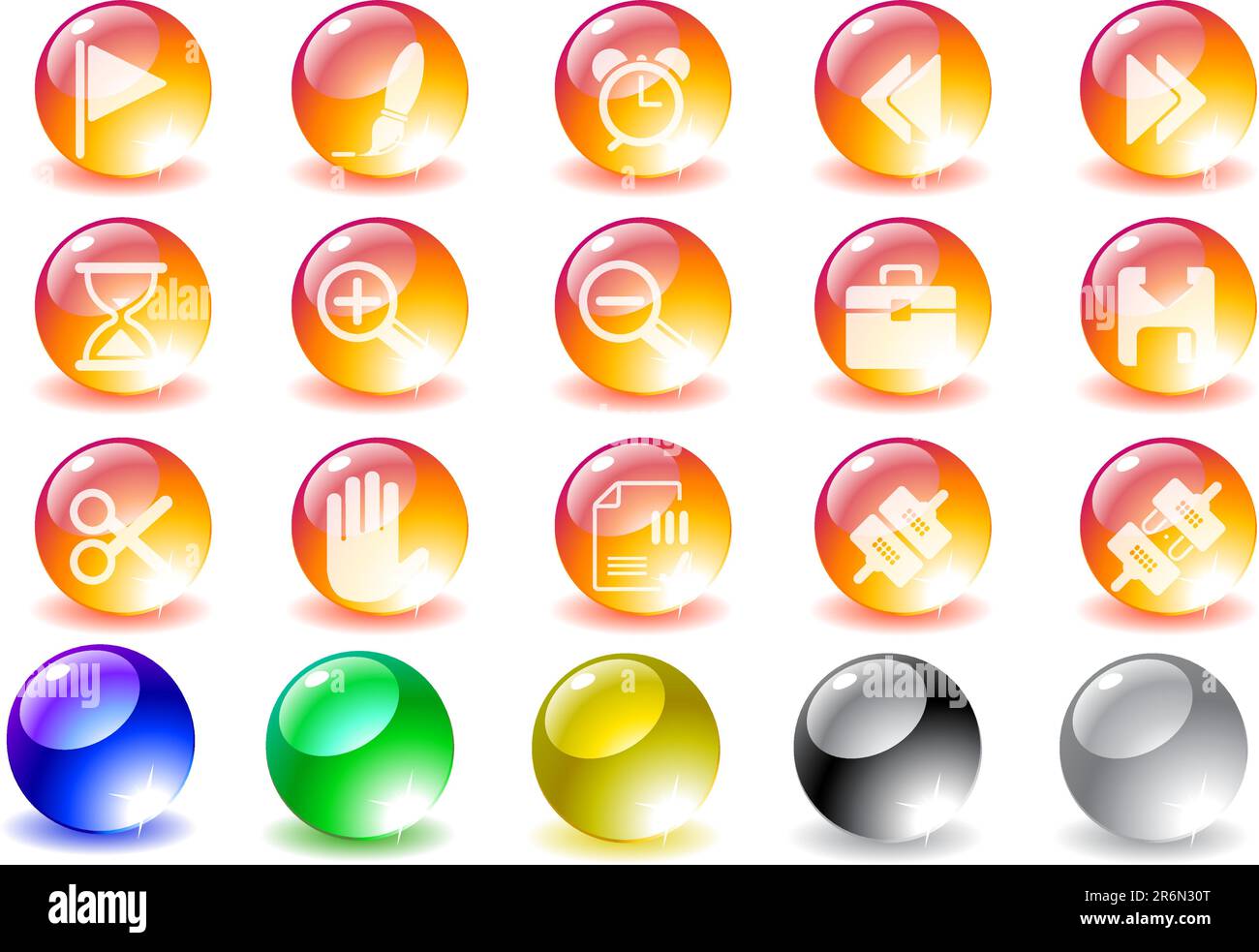 Toolbar And Interface Icons Stock Vector Image And Art Alamy