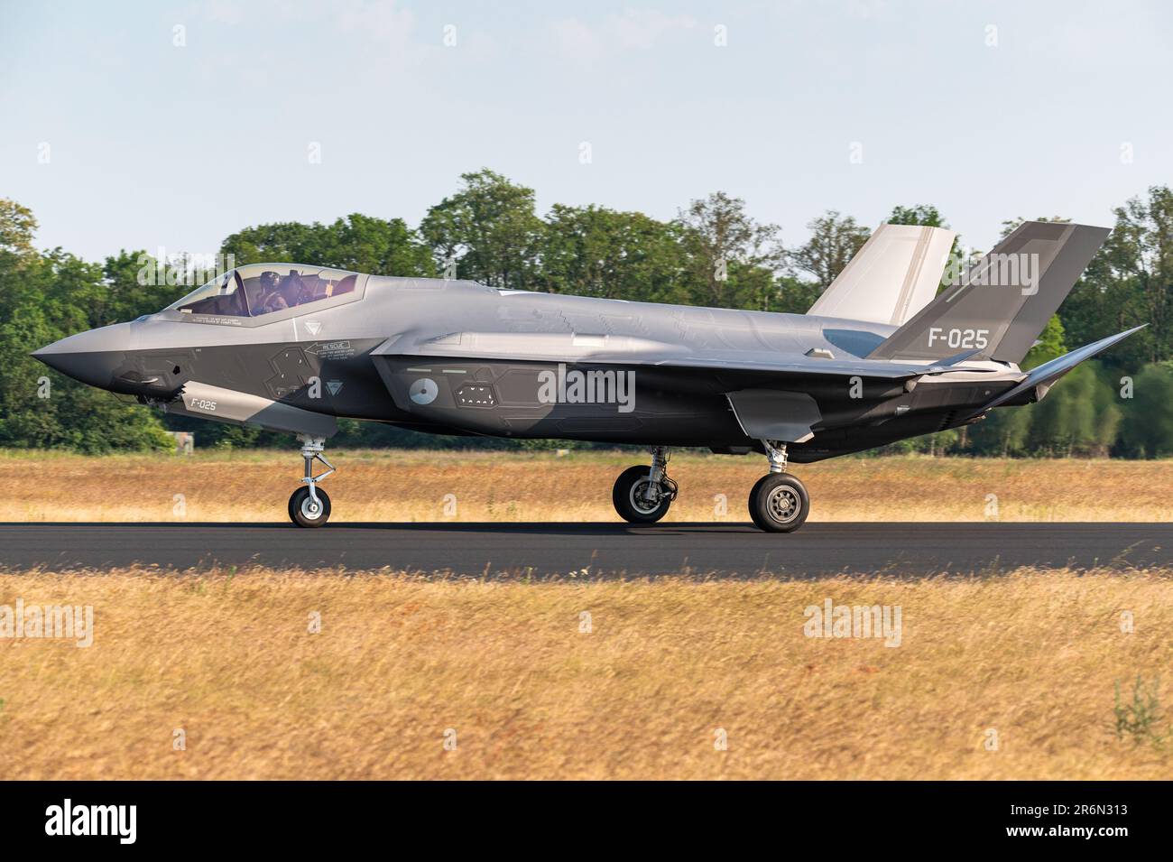 A Lockheed Martin F-35 Lightning II fifth generation fighter jet of the Royal Netherlands Air ...