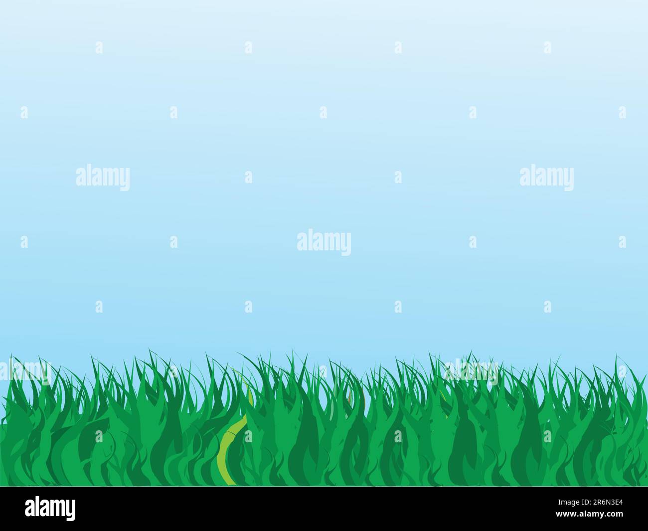 Vector Illustration Of Grass And Blue Sky Stock Vector Image And Art Alamy 5186