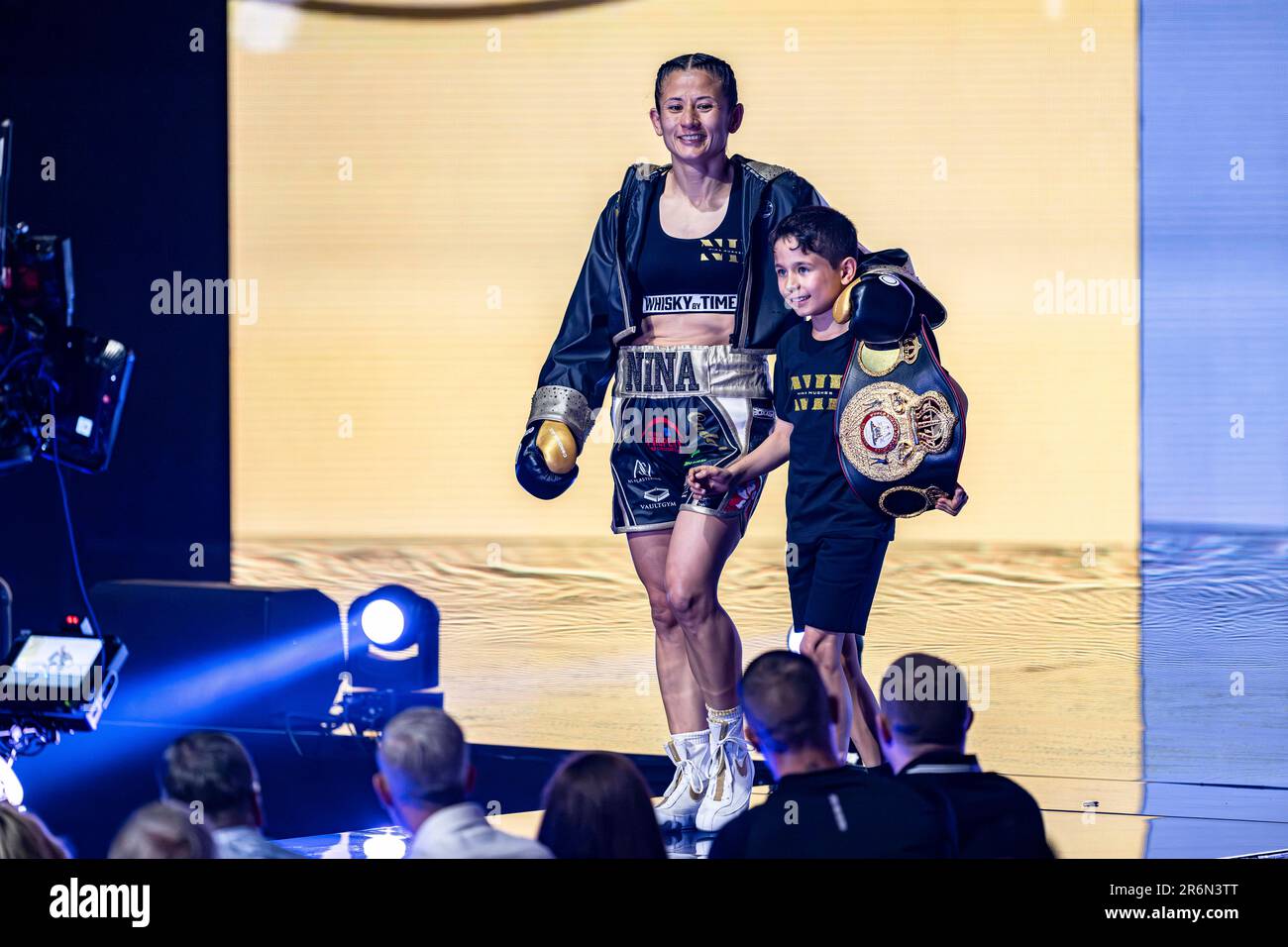 London United Kingdom 10 Jun 2023 Nina Hughes Vs Katie Healy Wba World Bantamweight Tile