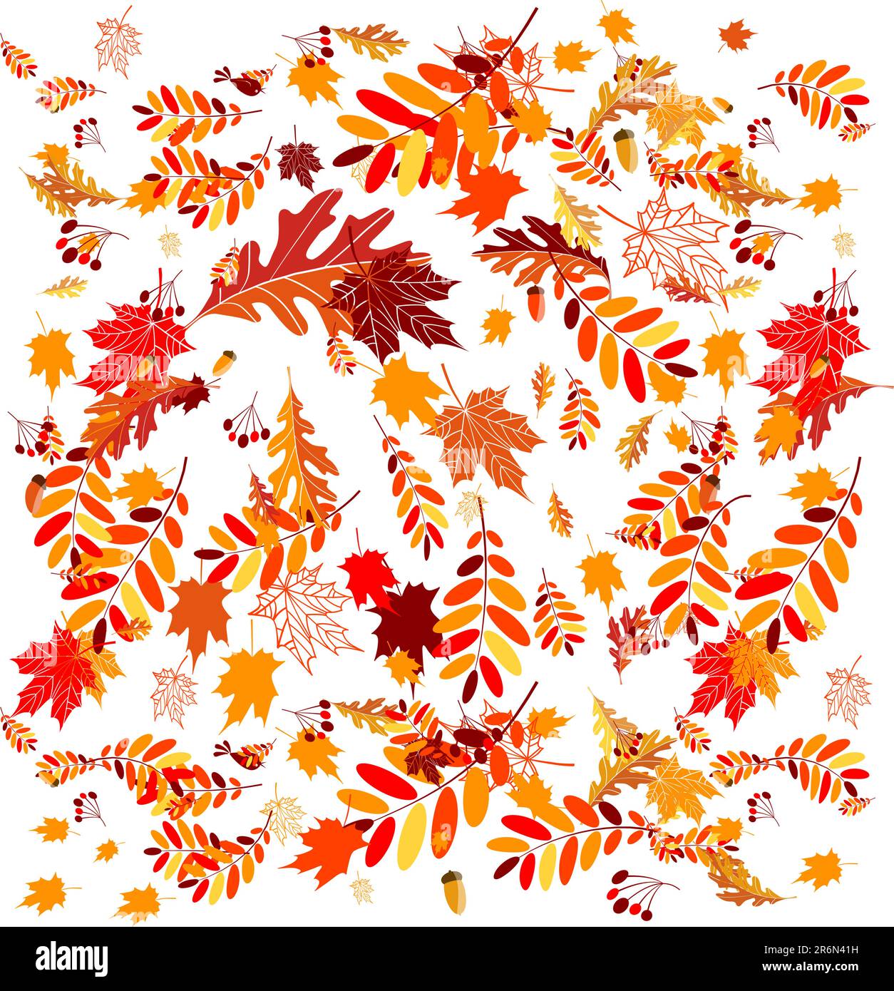 Autumn leaves background for your design Stock Vector Image & Art - Alamy
