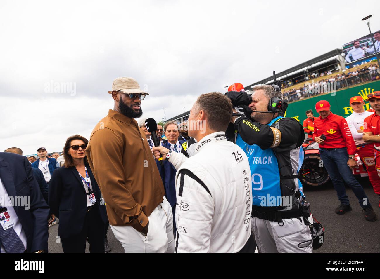 LeBron James and Kristensen Tom, portrait during the 24 Hours of Le ...