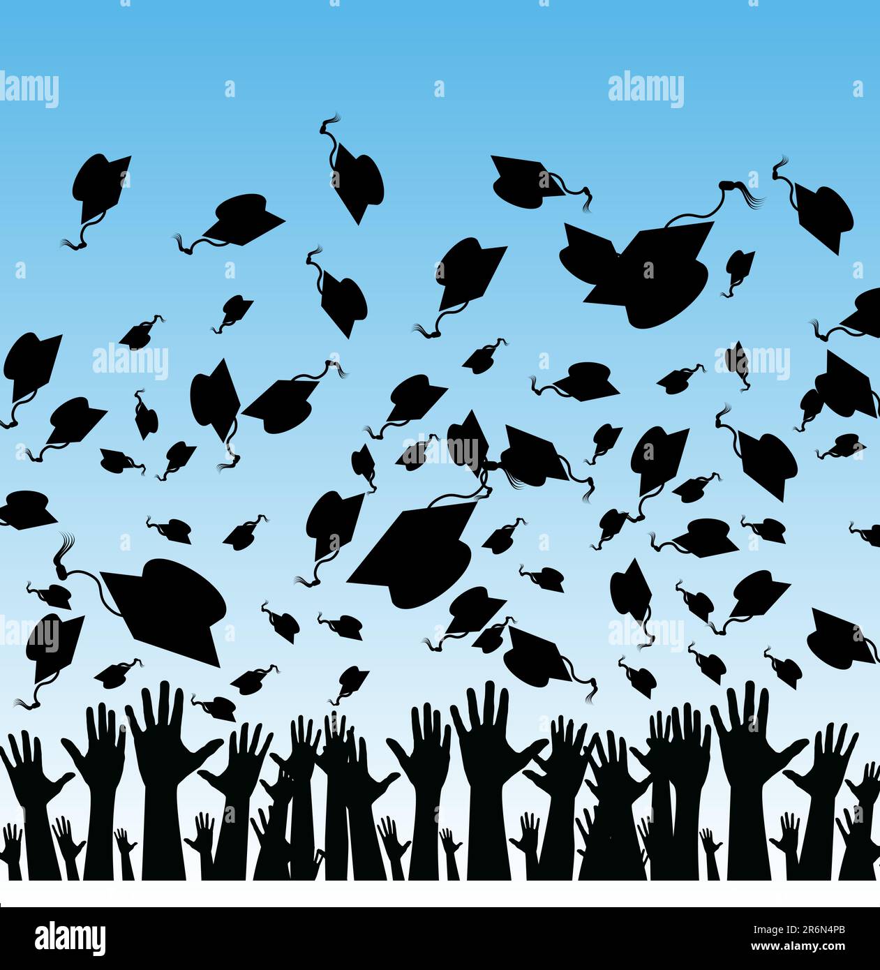 Students graduation hat Stock Vector Images - Alamy