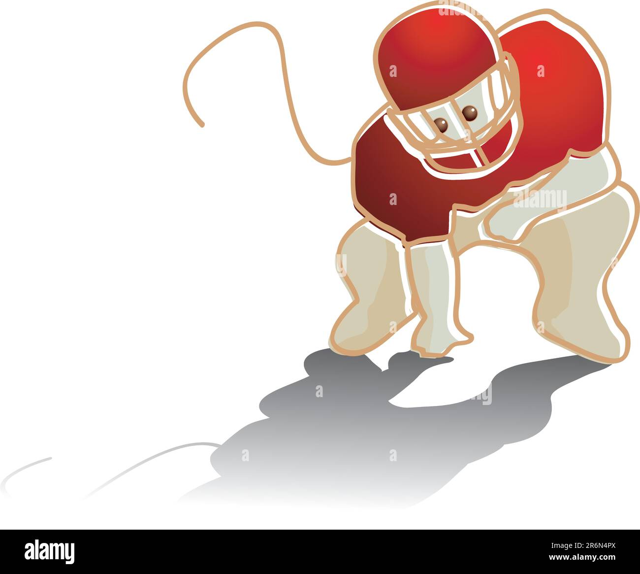 Clipart Football Player Defense