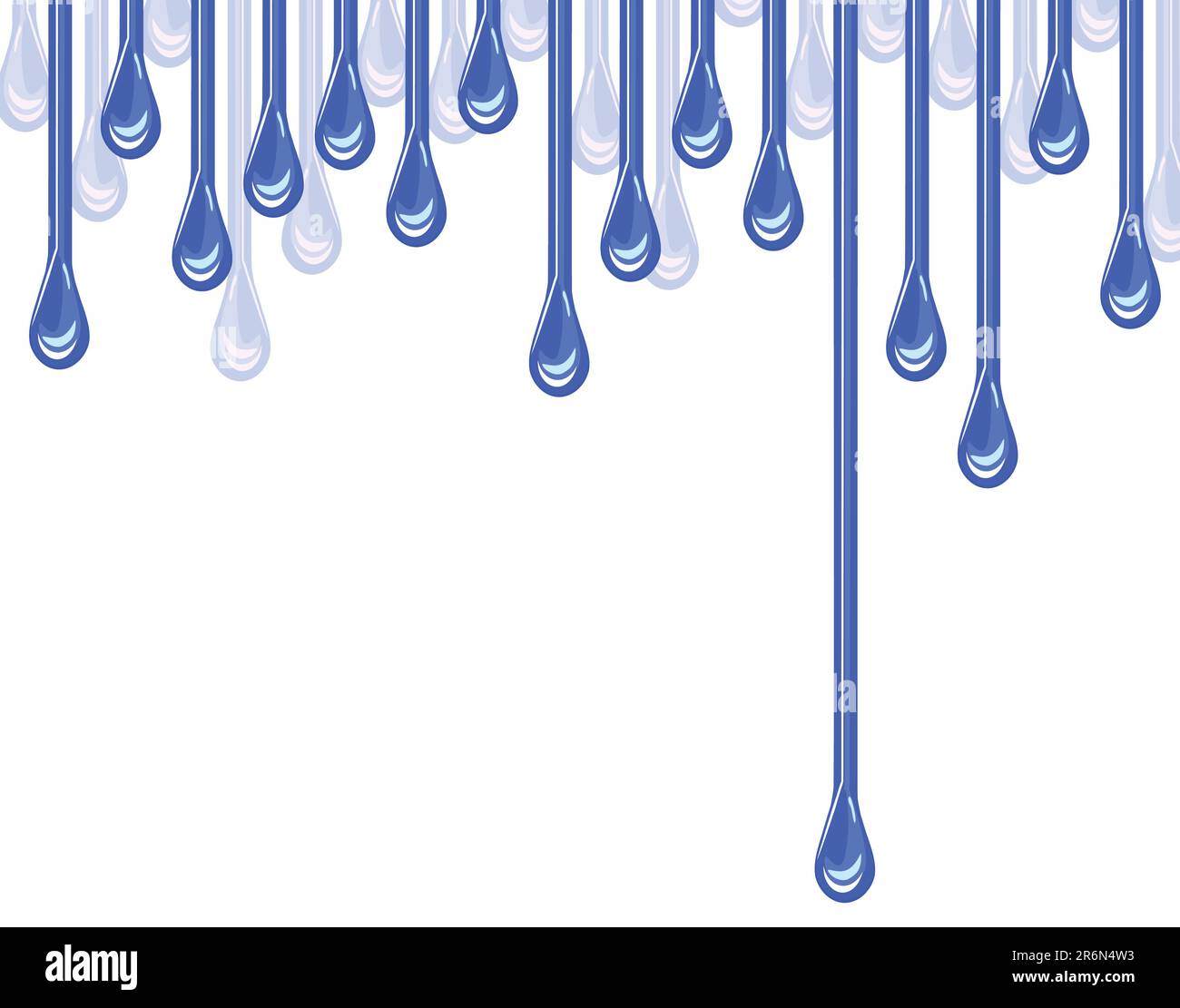 Editable vector illustration of water drips with copy-space Stock ...