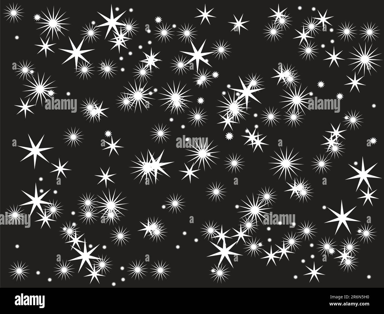 Vector illustration of sky with many stars Stock Vector Image & Art - Alamy