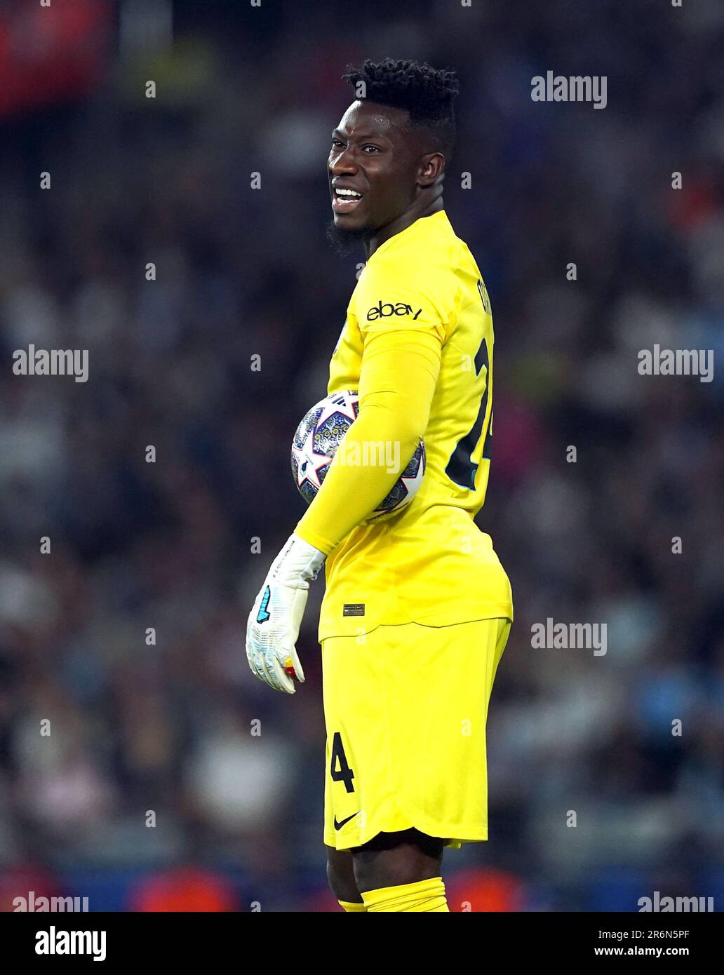Inter Milan goalkeeper Andre Onana during the UEFA Champions League ...