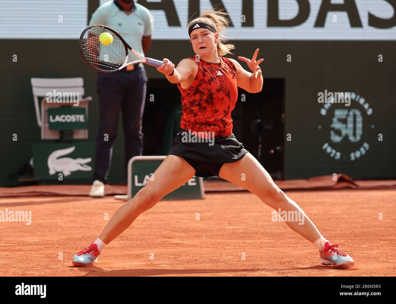 Paris, France. 10th June, 2023. Karolina Muchova of the Czech Republic ...