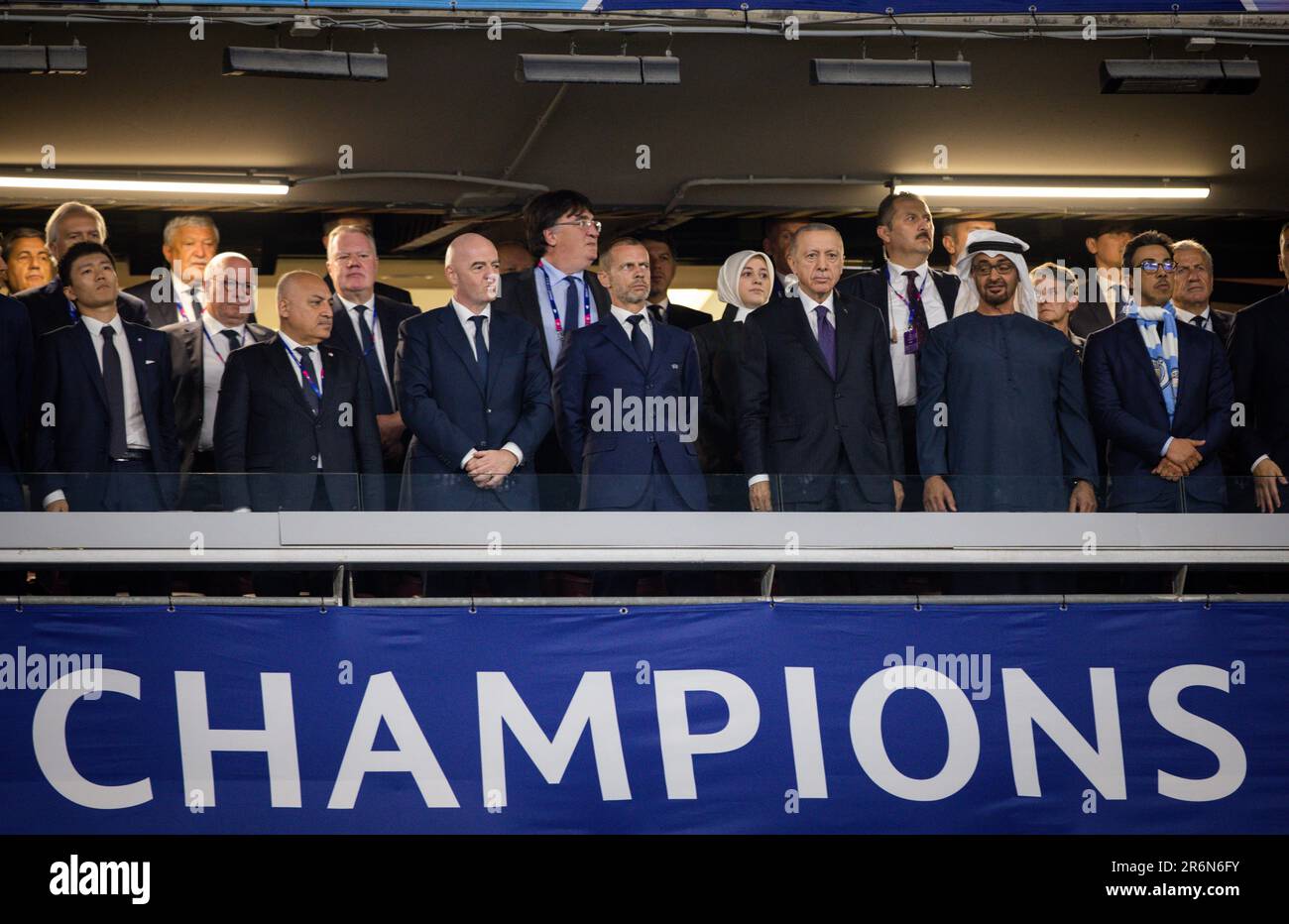 Istanbul, Turkey. 10th Jun 2023. Gianni Infantino (left) , UEFA ...