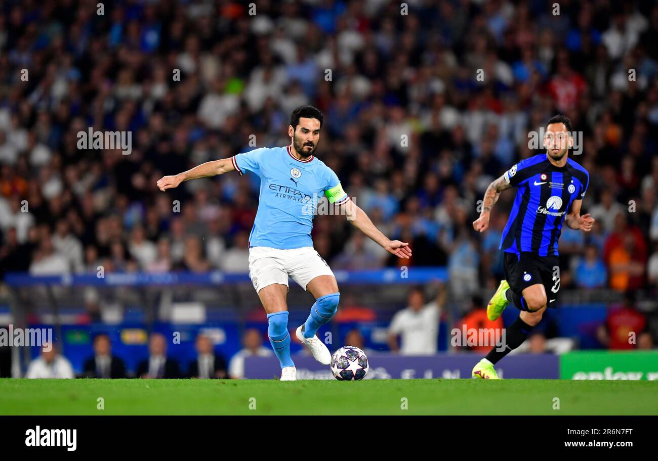 Istanbul, Turkey. 10th June, 2023. Ilkay Gundogan (8) of Manchester ...