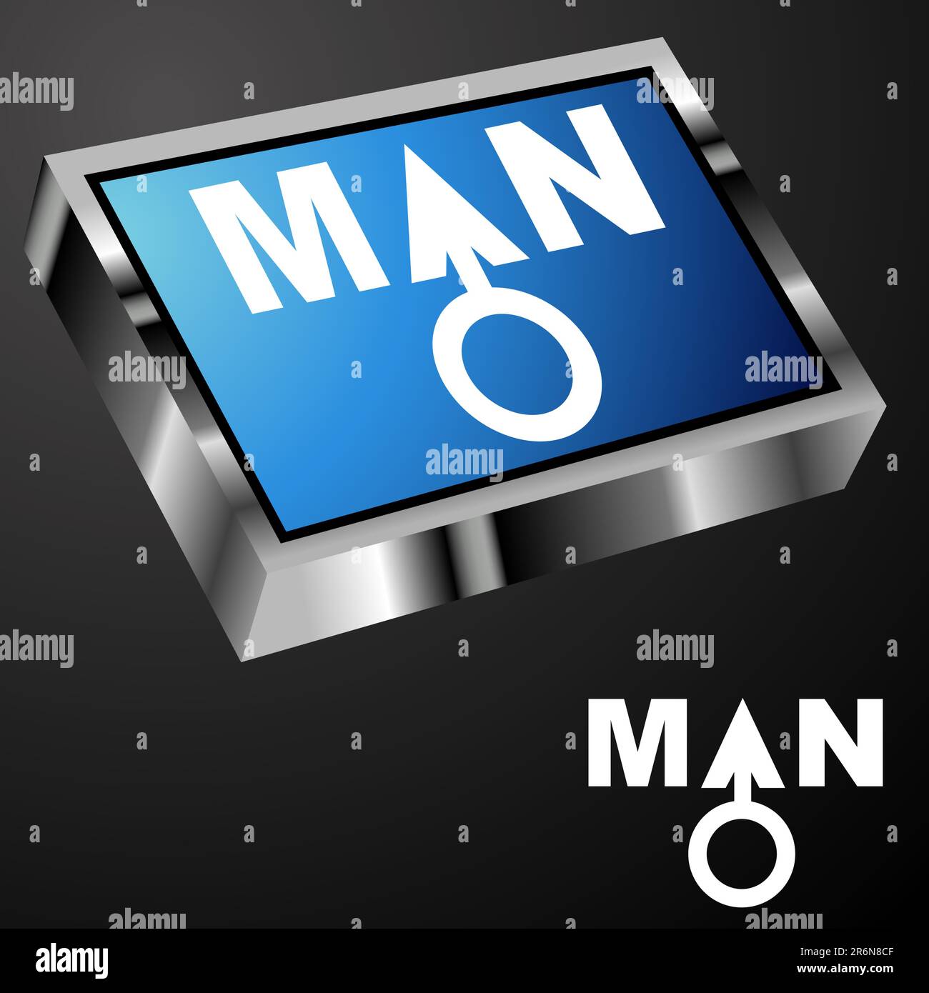 An image of a blue man button Stock Vector Image & Art - Alamy