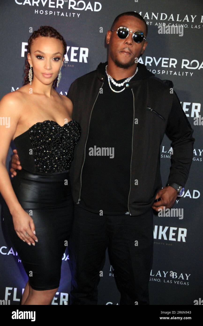 Las Vegas, USA. 9th June 2023. Adaire Byerly and Jamahal Hill at Carver ...