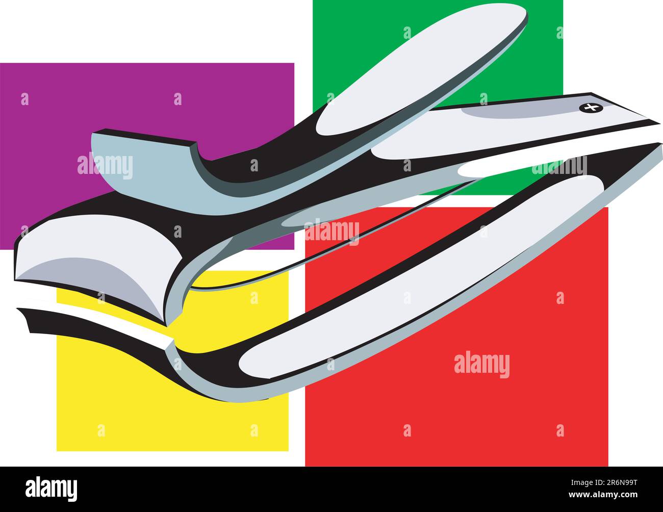 Illustration of a metallic nail cutter Stock Vector Image & Art - Alamy