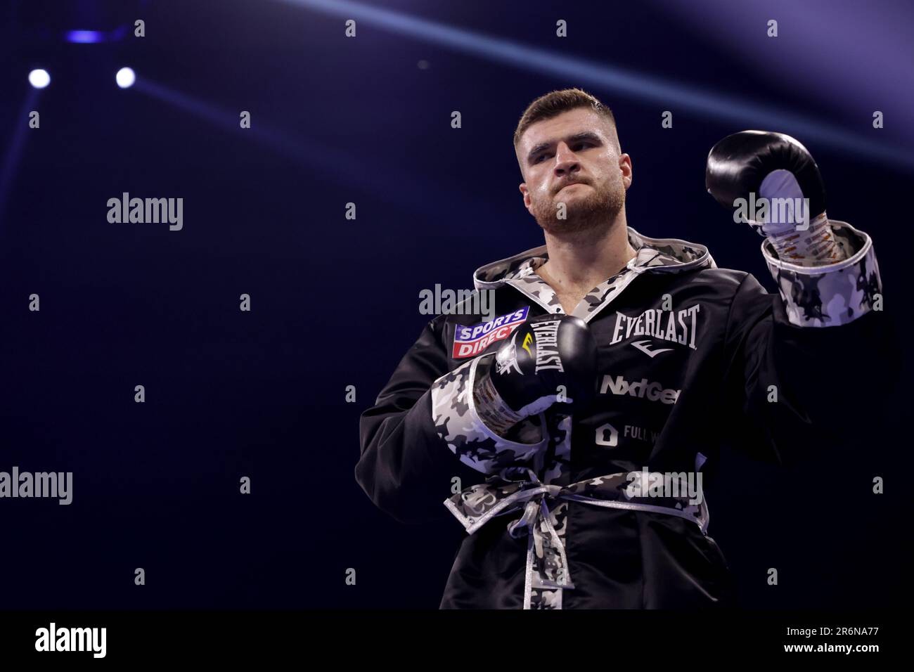 Johnny Fisher walks around the ring ahead of the International ...