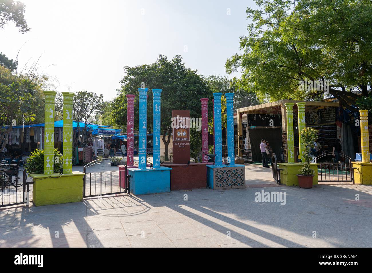 Dilli Haat Food and Craft Bazar in Delhi Stock Photo - Alamy