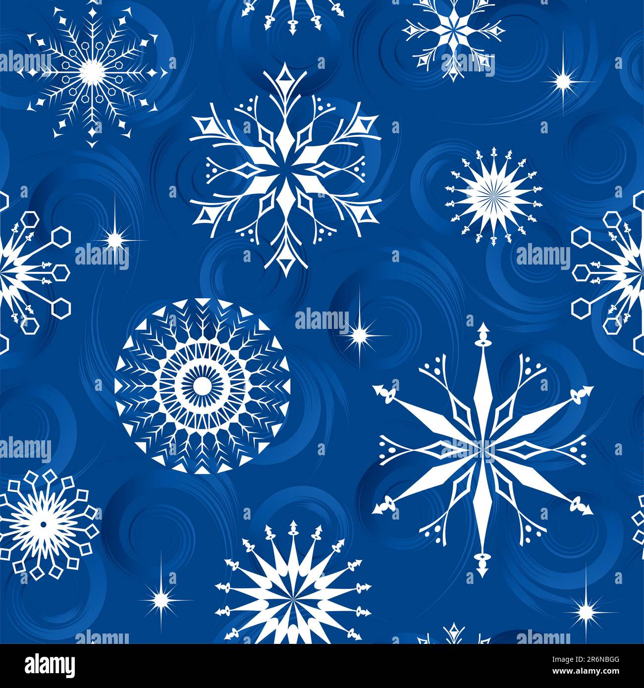 Seamless pattern from snowflakes(can be repeated and scaled in any size ...