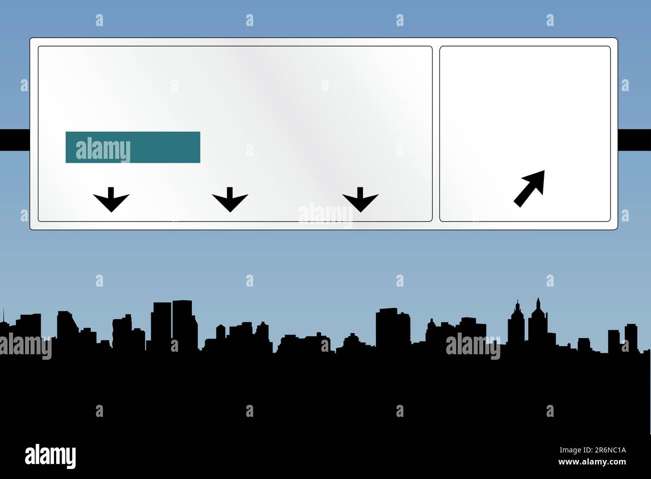 vector illustration of a highway sign Stock Vector Image & Art - Alamy