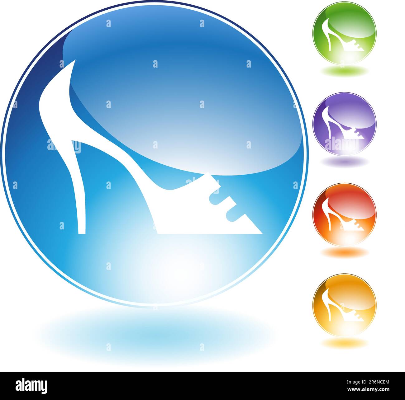 High heel shoe icon image Stock Vector Images - Alamy