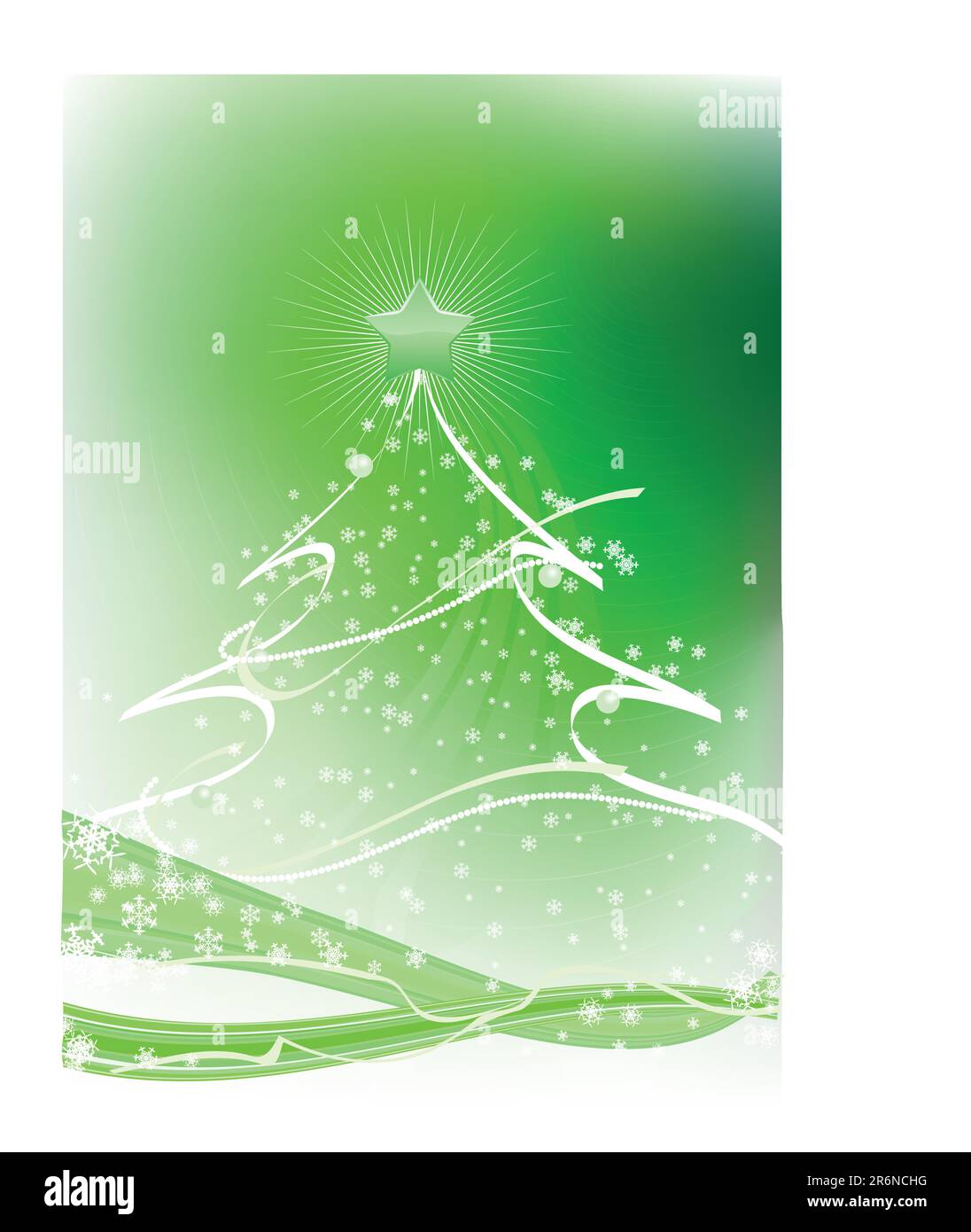 Abstract Christmas tree on the red background. Vector illustration ...