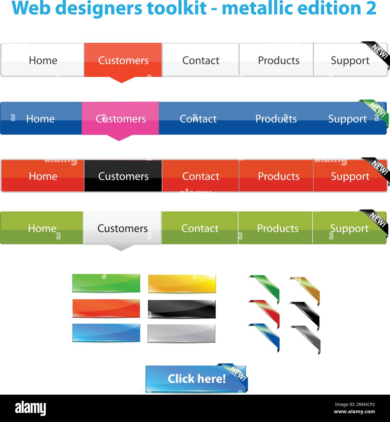 Designers toolkit - metallic edition Stock Vector Image & Art - Alamy