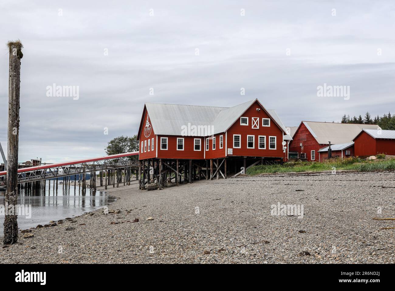 HOONAH, ALASKA, USA - AUGUST 16, 2021: The Hoonah Packing Company ...