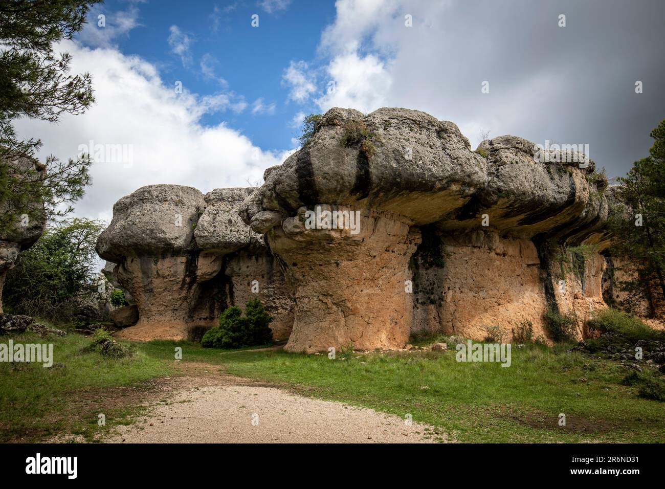 Capricious formations of calcareous rock and limestone in the Enchanted ...