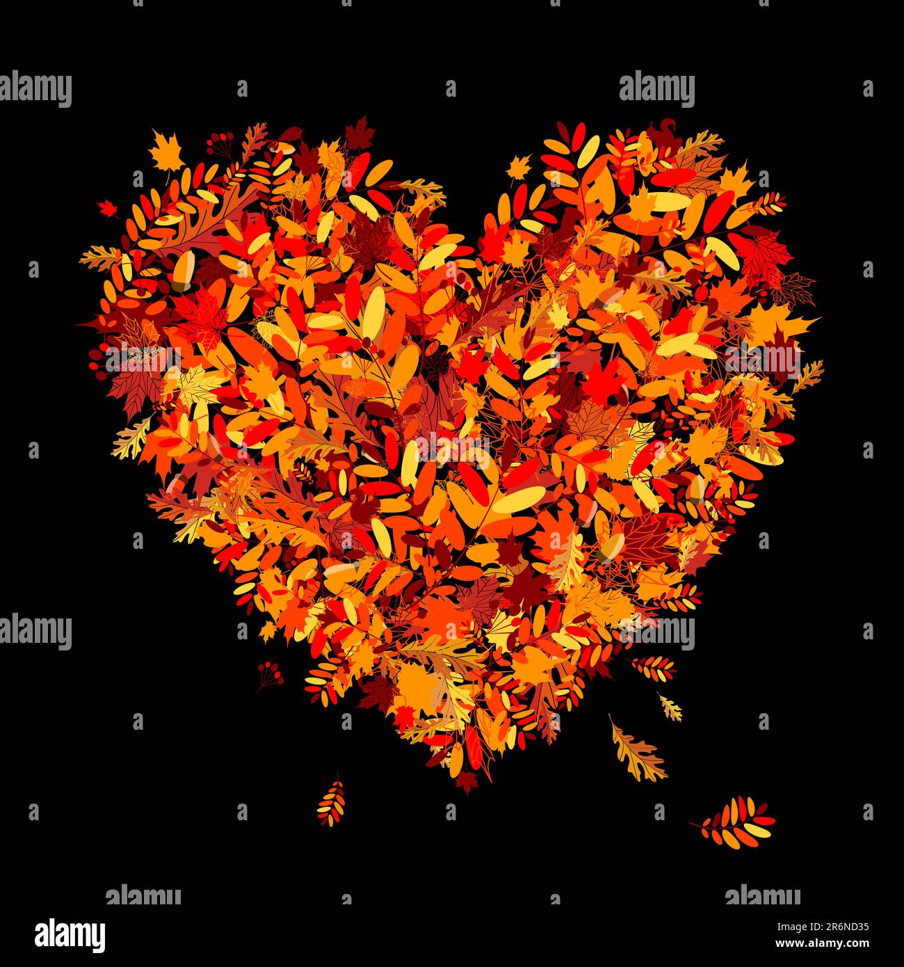 Shape of the leaves Stock Vector Images - Alamy