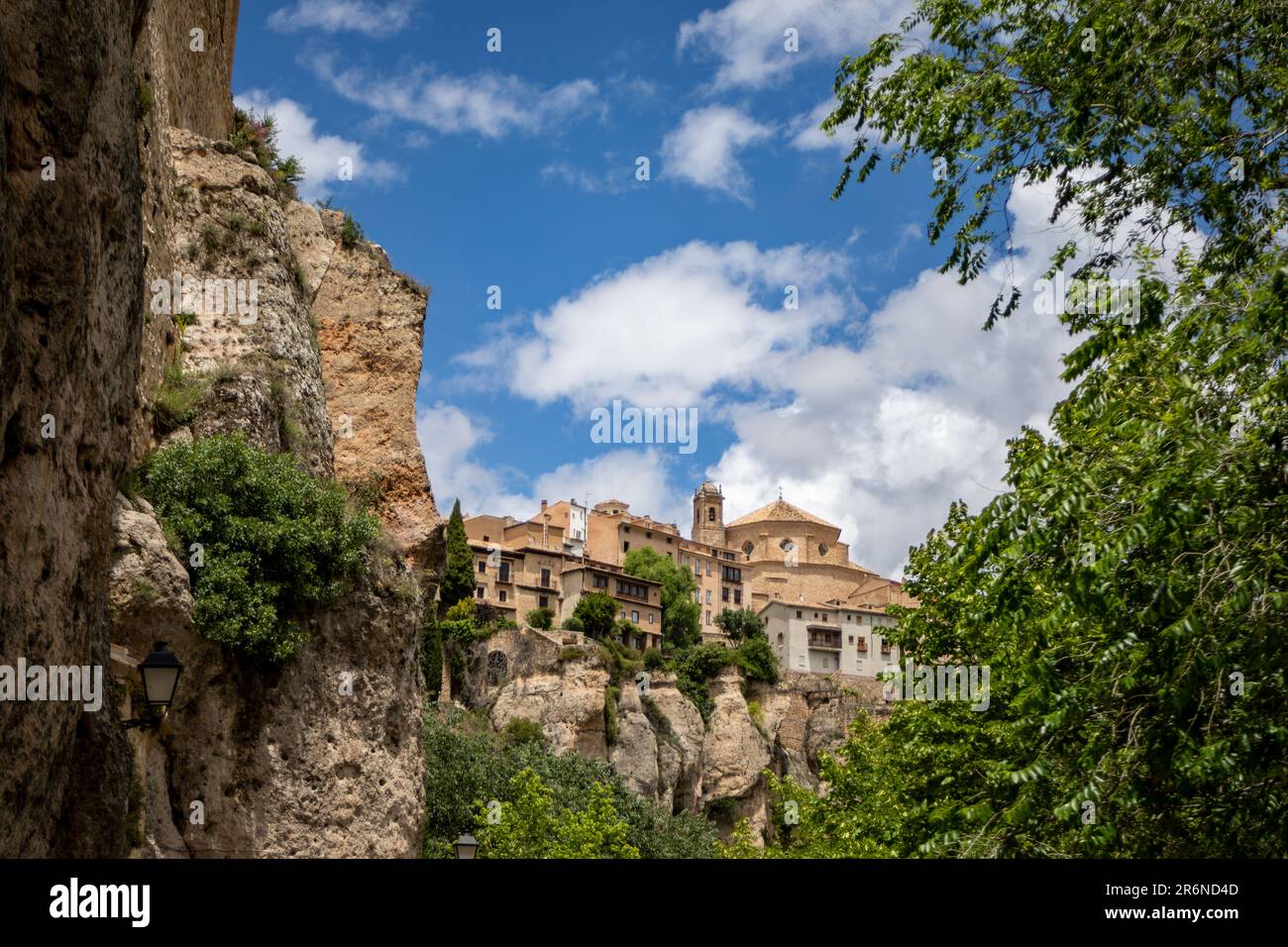 Beautiful partial view between trees and rocks of the Unesco heritage ...