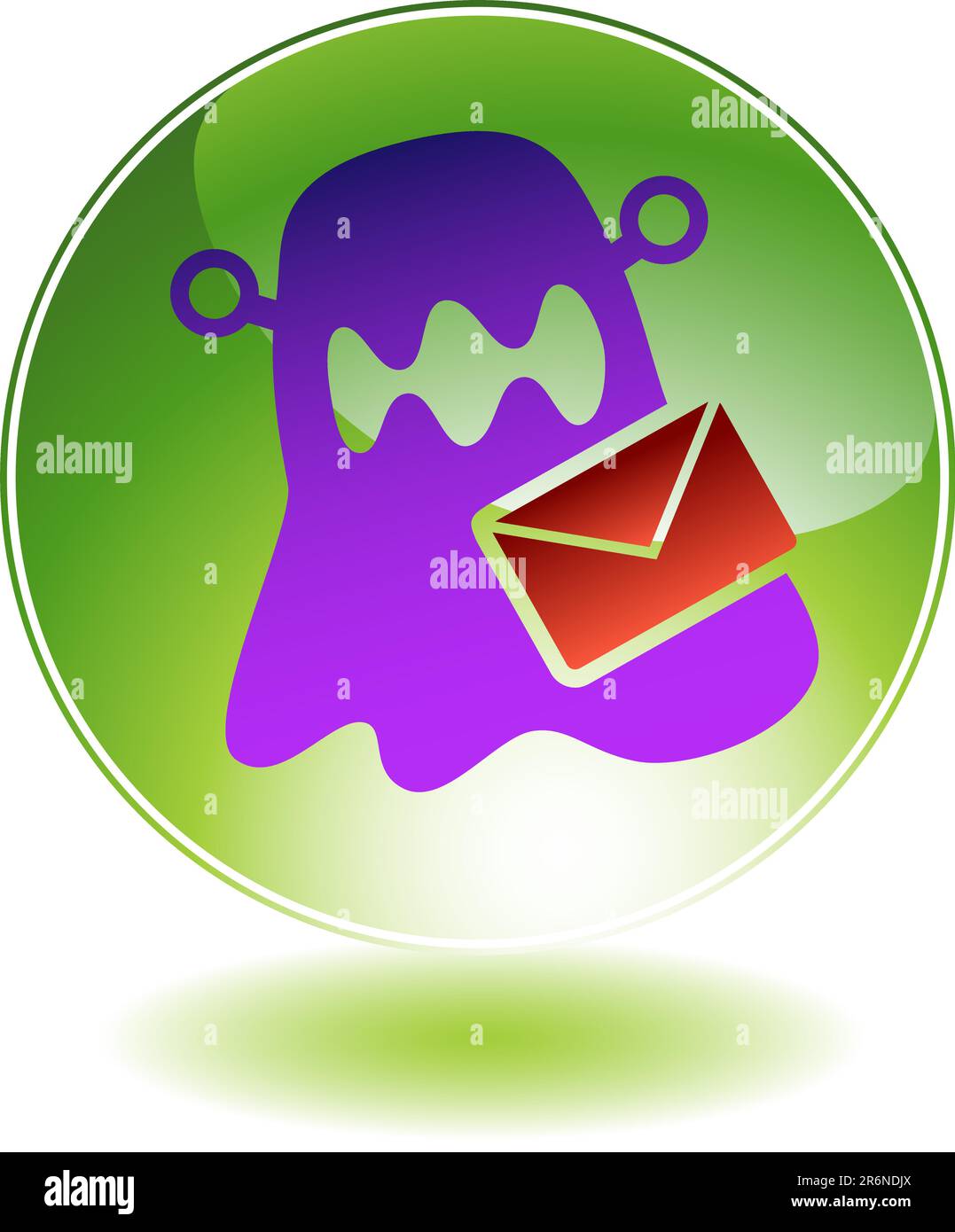 Computer web virus attack Stock Vector Images - Alamy