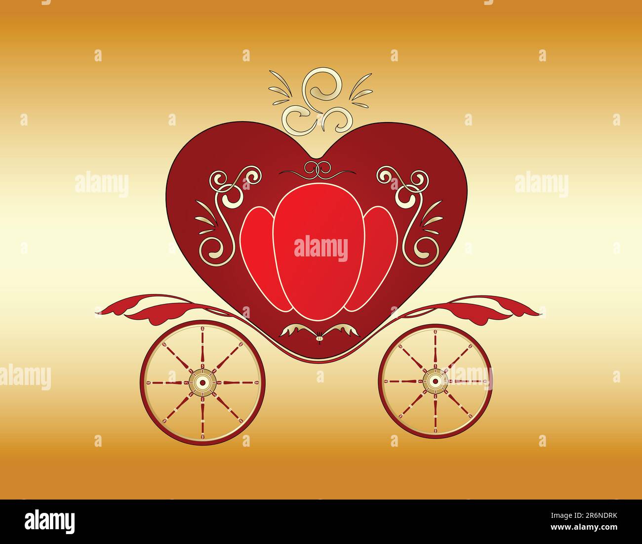 Valentine royal carriage, vector illustration Stock Vector Image & Art ...