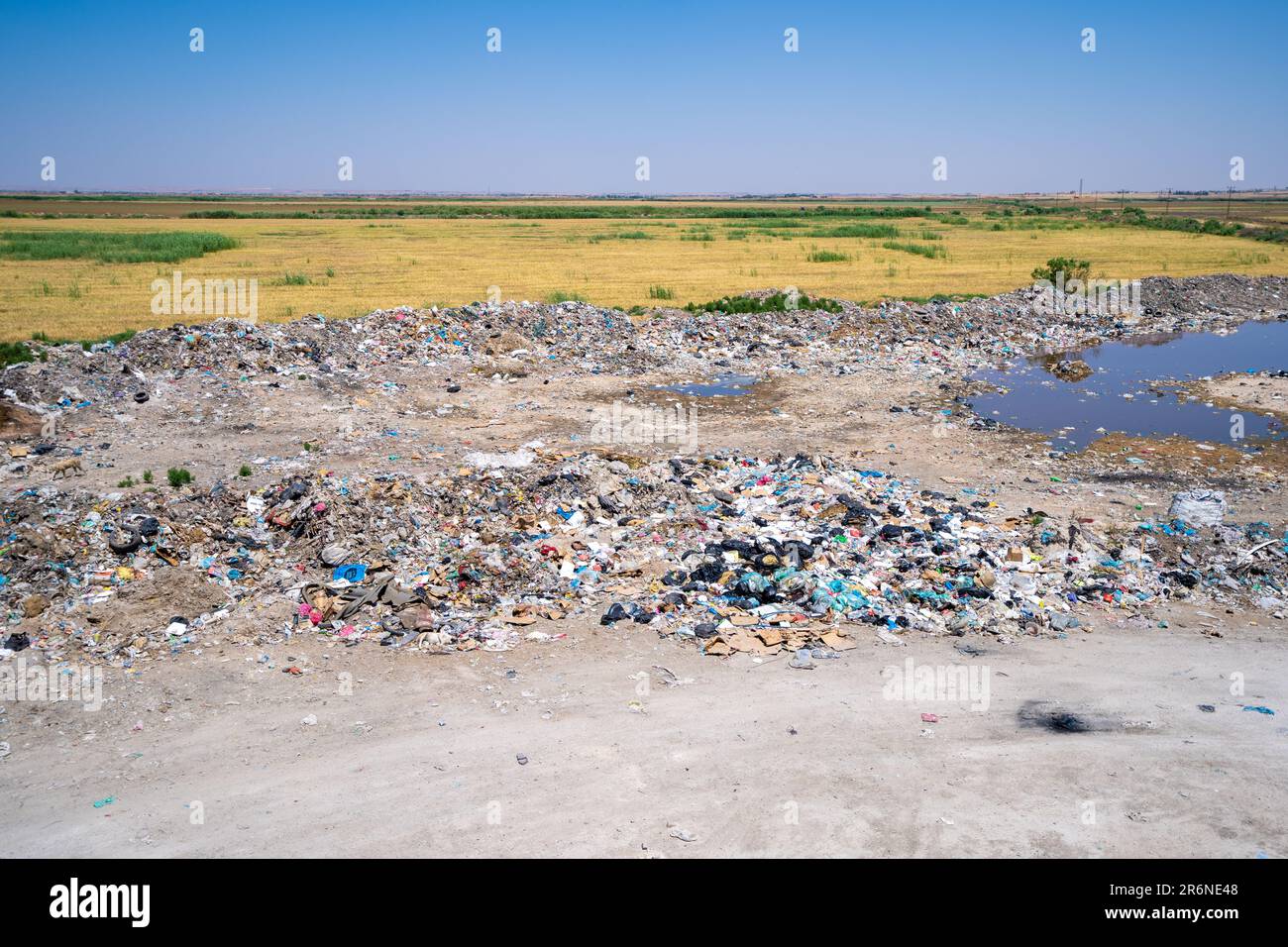 Garbage in the city dump and polluted nature Stock Photo - Alamy