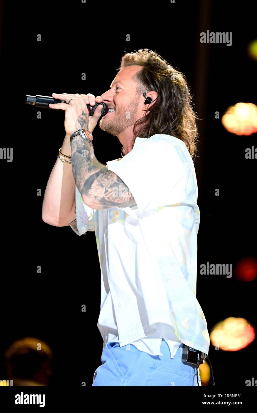 08 June 2023 - Nashville, Tennessee - Tyler Hubbard. 2023 CMA Music ...
