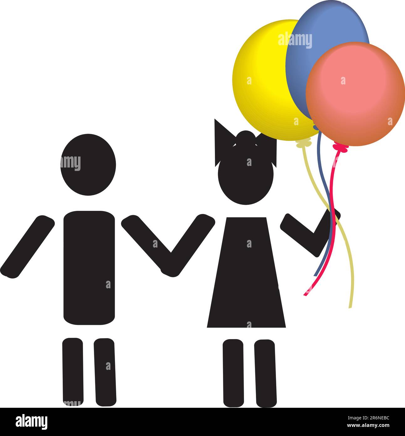 Carrying balloon balloons Stock Vector Images - Alamy