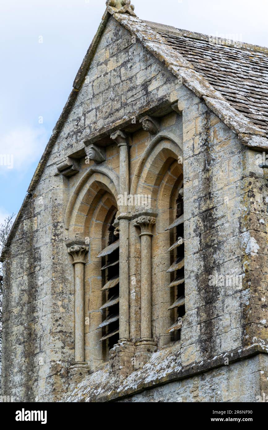 Church of All Saints in North Cerney, the oldest parts of the church ...