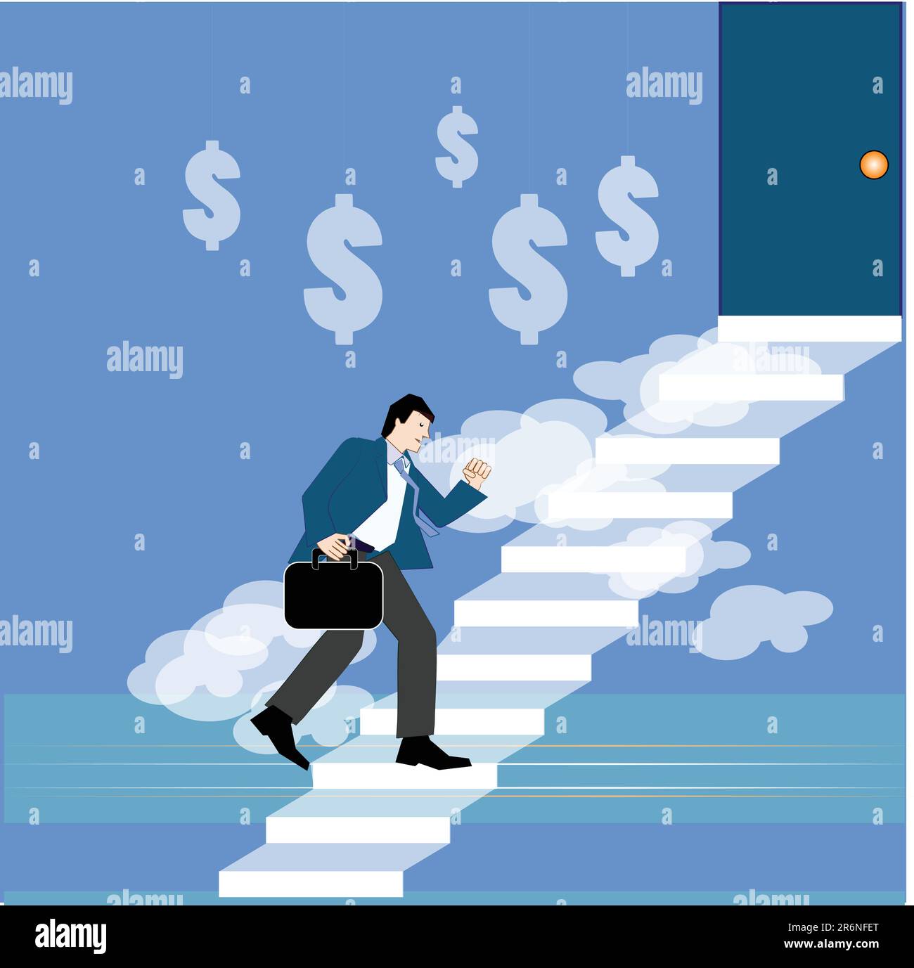 Man going upstairs Stock Vector Images - Alamy